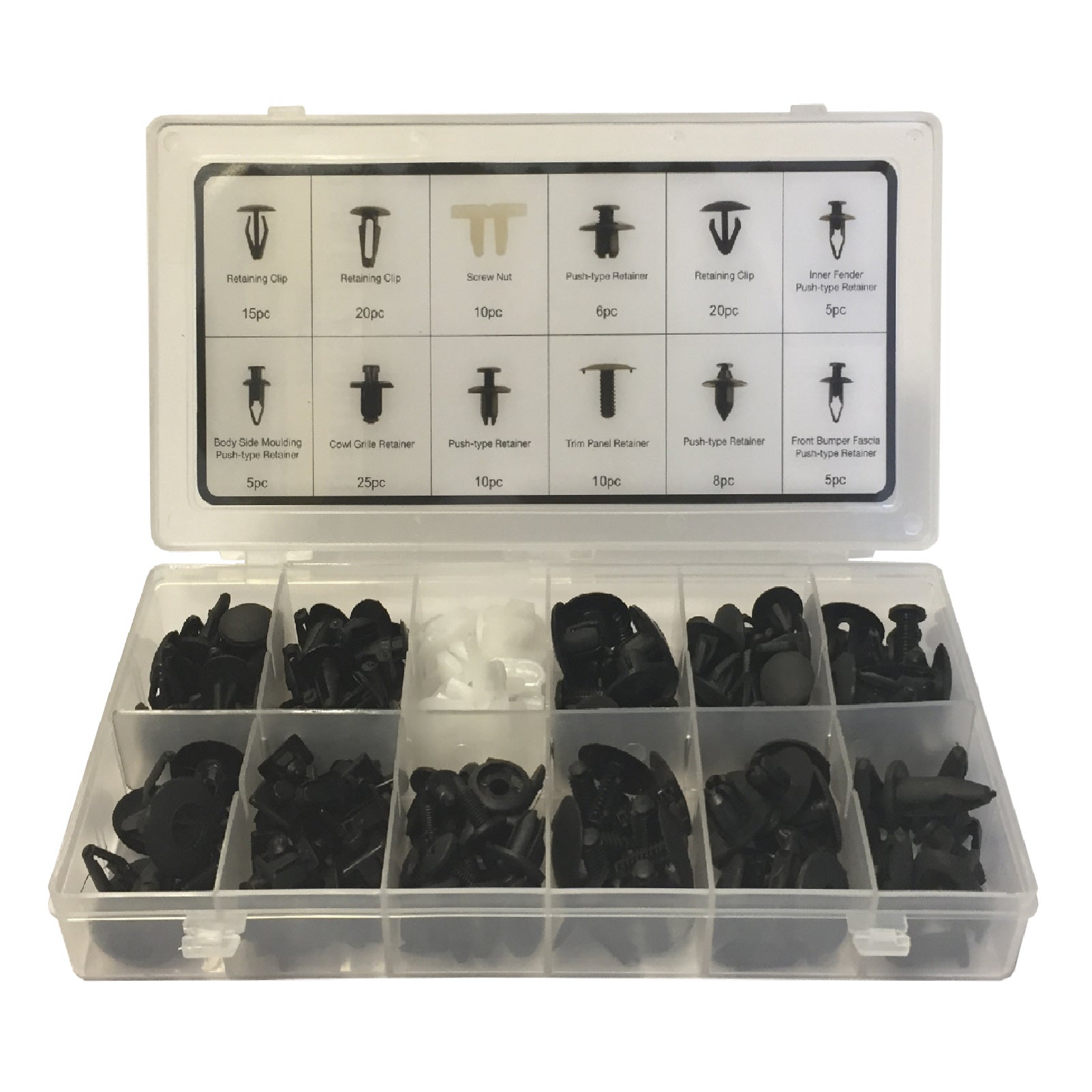 139 x Assorted Nissan Car Door & Panel Trim Clips. – Stagemotorsport